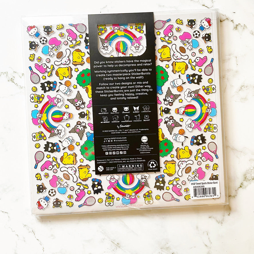 Pipsticks Hello Kitty And Friends Sweet Sports Sticker Burst L34 ...