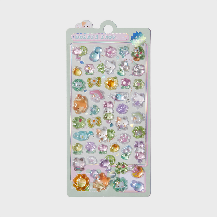 Bon Bon Drop stickers Cat's Clover B610 – Wacky Mail Pop