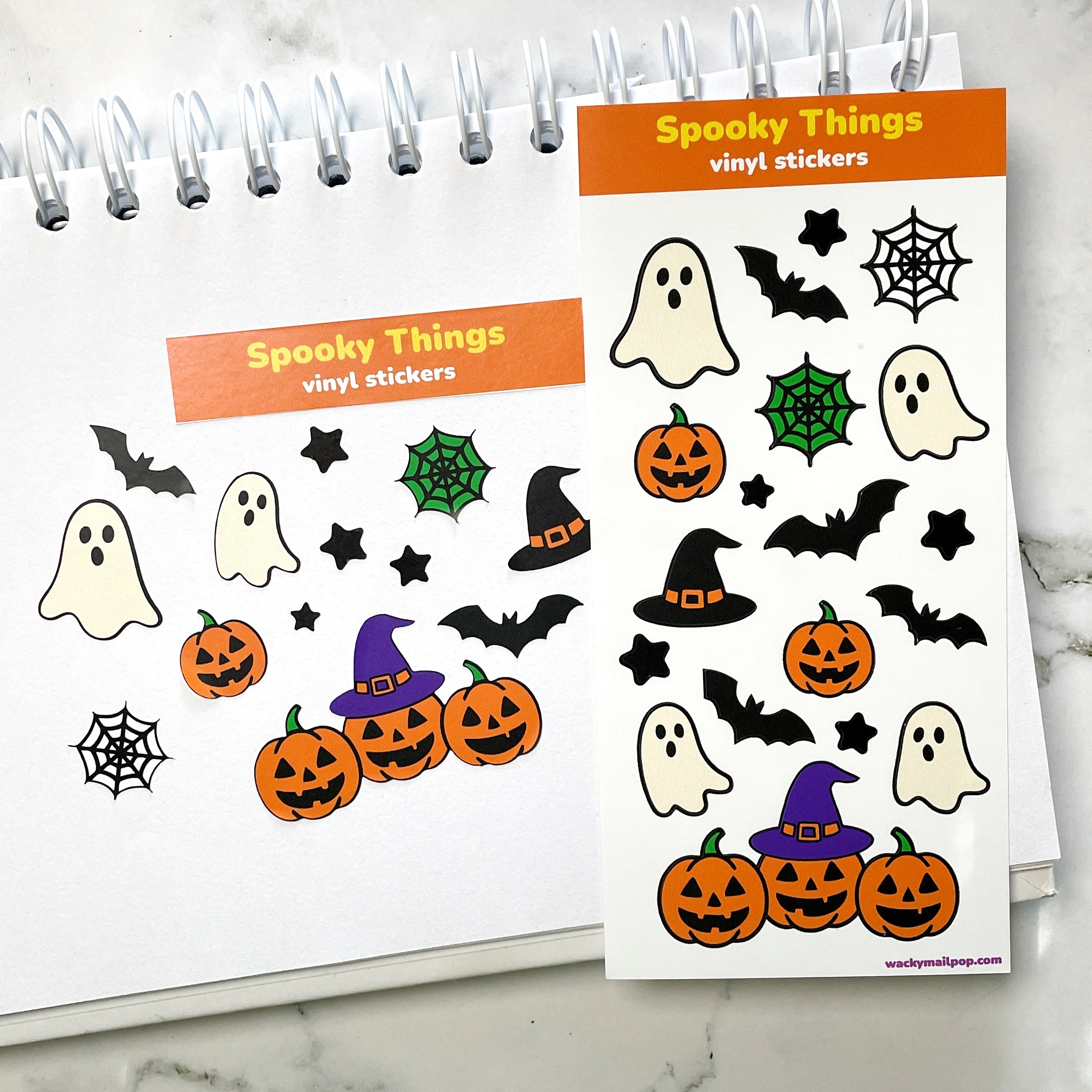 Spooky Things vinyl sticker sheet v21 – Wacky Mail Pop